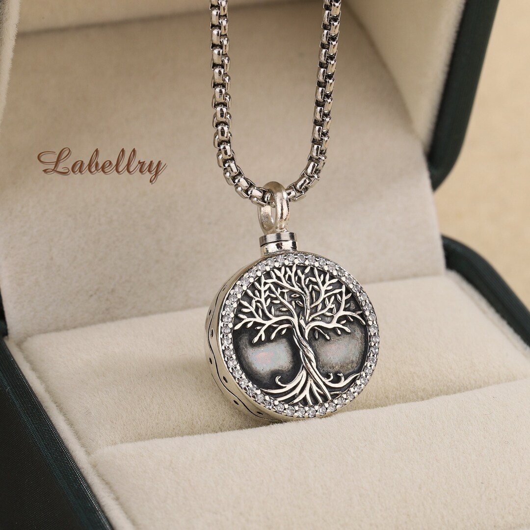 Eternal Memories Tree of Life Cremation Necklace - Sterling Silver ...