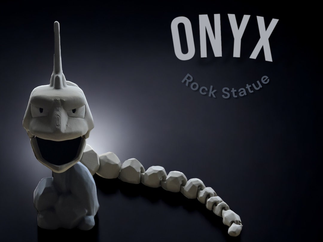 Large 50cm Flexible Onyx Pokémon Figurine - Etsy