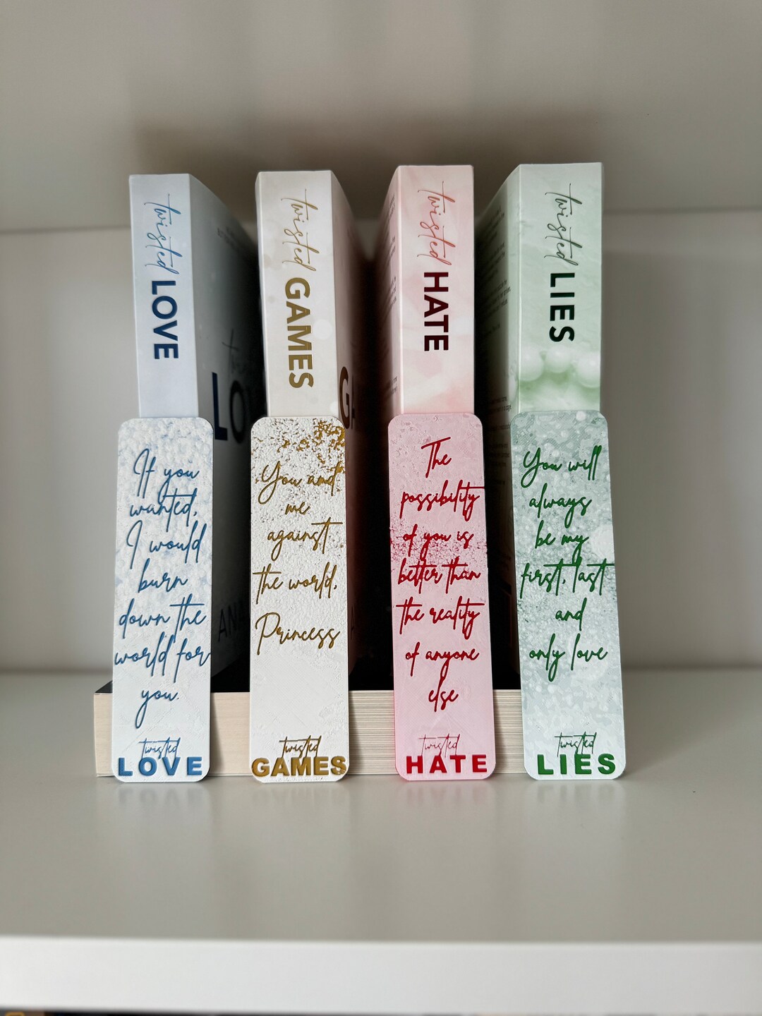 Unique Twisted Series Bookmarks - Set of 4 - Etsy