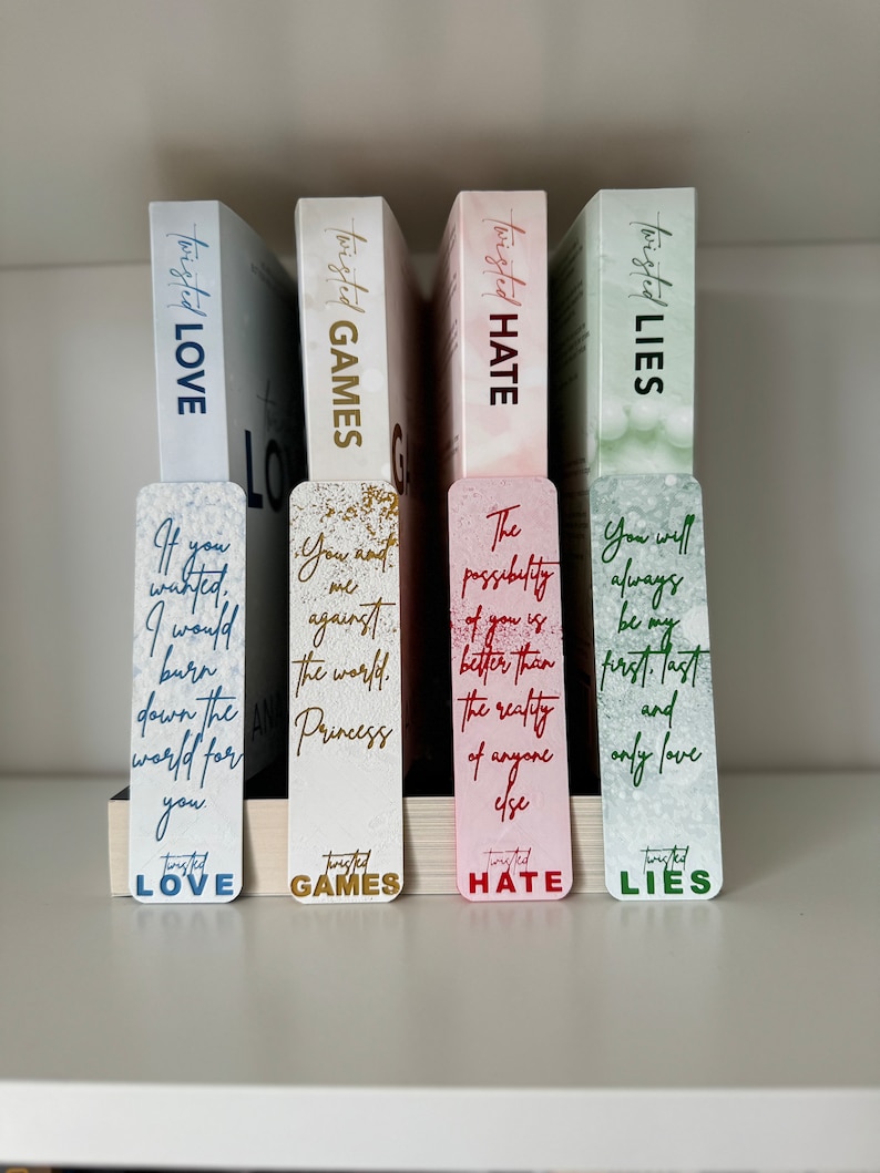 Unique Twisted Series Bookmarks - Set of 4 - Etsy