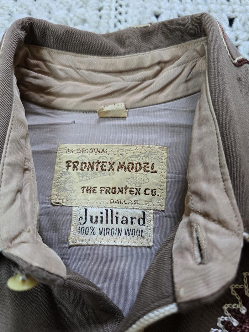 Vintage 1940s Frontex Western Cowgirl Suit: Embroidered Wool Set - Etsy