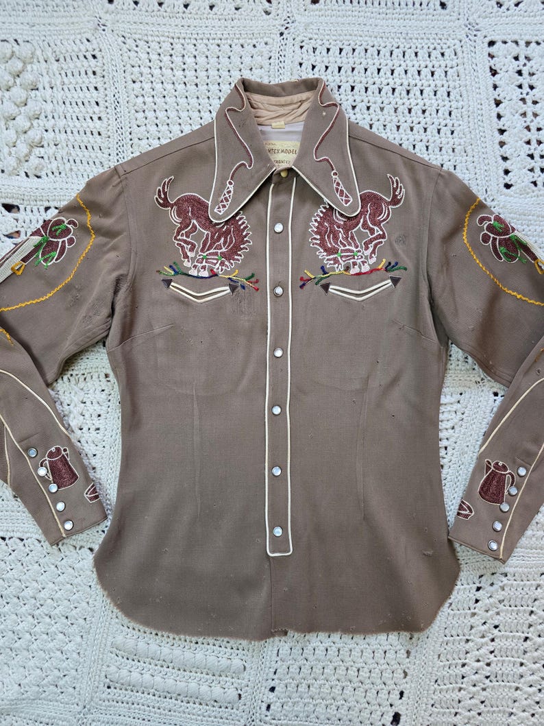 Vintage 1940s Frontex Western Cowgirl Suit: Embroidered Wool Set - Etsy