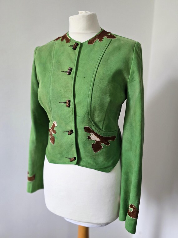 Vintage 1930s 1940s Cropped Jacket Western Cowgirl Gr… - Gem