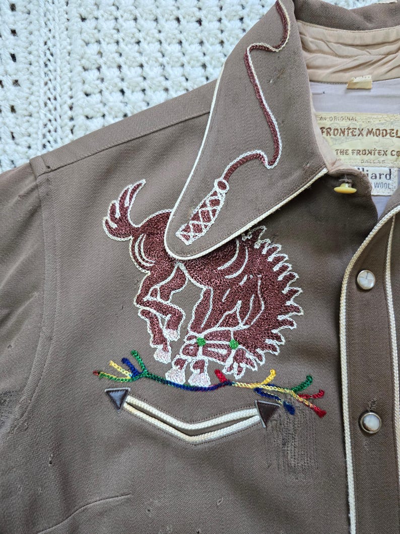 Vintage 1940s Frontex Western Cowgirl Suit: Embroidered Wool Set - Etsy