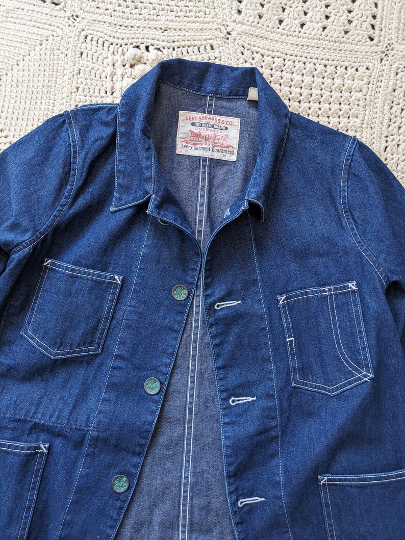 LVC Levi's Vintage Clothing 1915 Denim Chore Sack Coat Workwear S 38 - Etsy