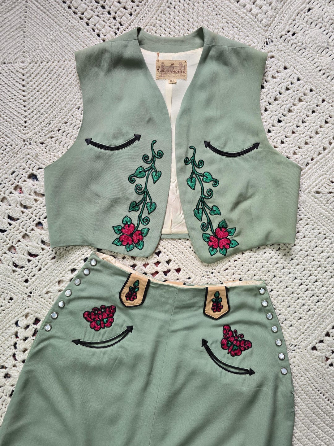 Vintage 1950s the Dude Rancher by Frontex Western Suit Western Costume ...