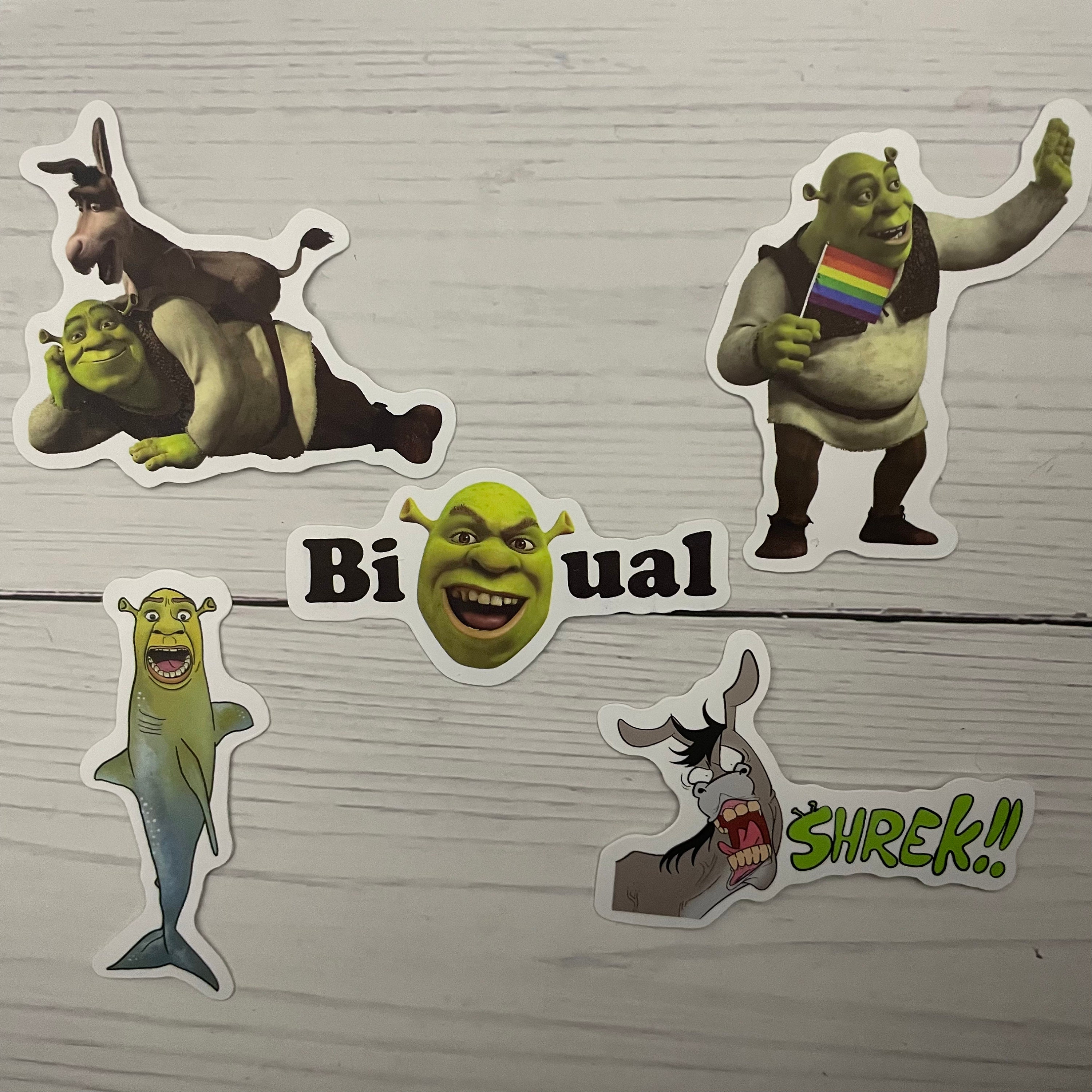 100pcs Disney Cartoon Movie Shrek Stickers Laptop Ipad - Etsy