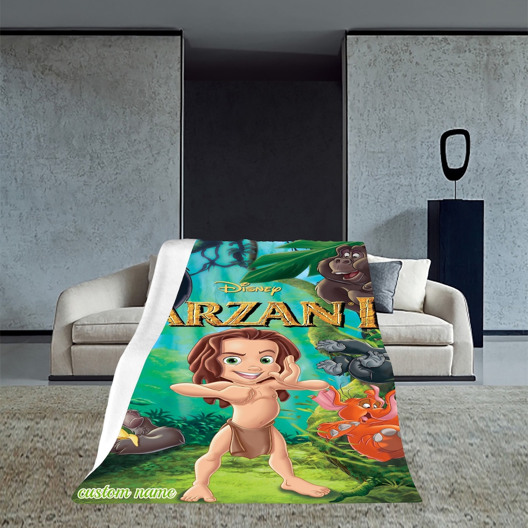 Disney La leggenda di Tarzan Nome personalizzato Morbida coperta di ...