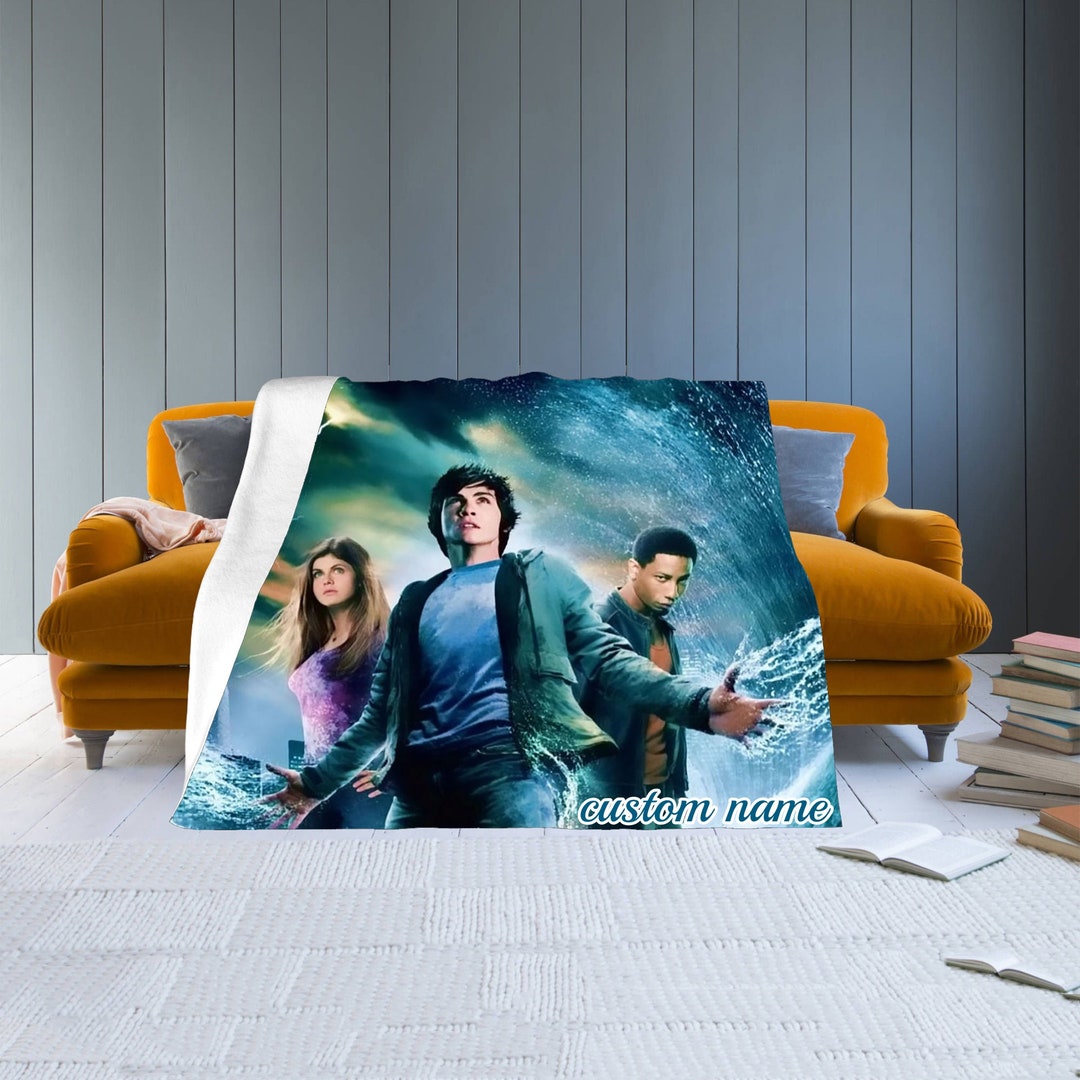 Disney Percy Jackson Custom Name Soft Flannel Blanket Throw All Seasons ...