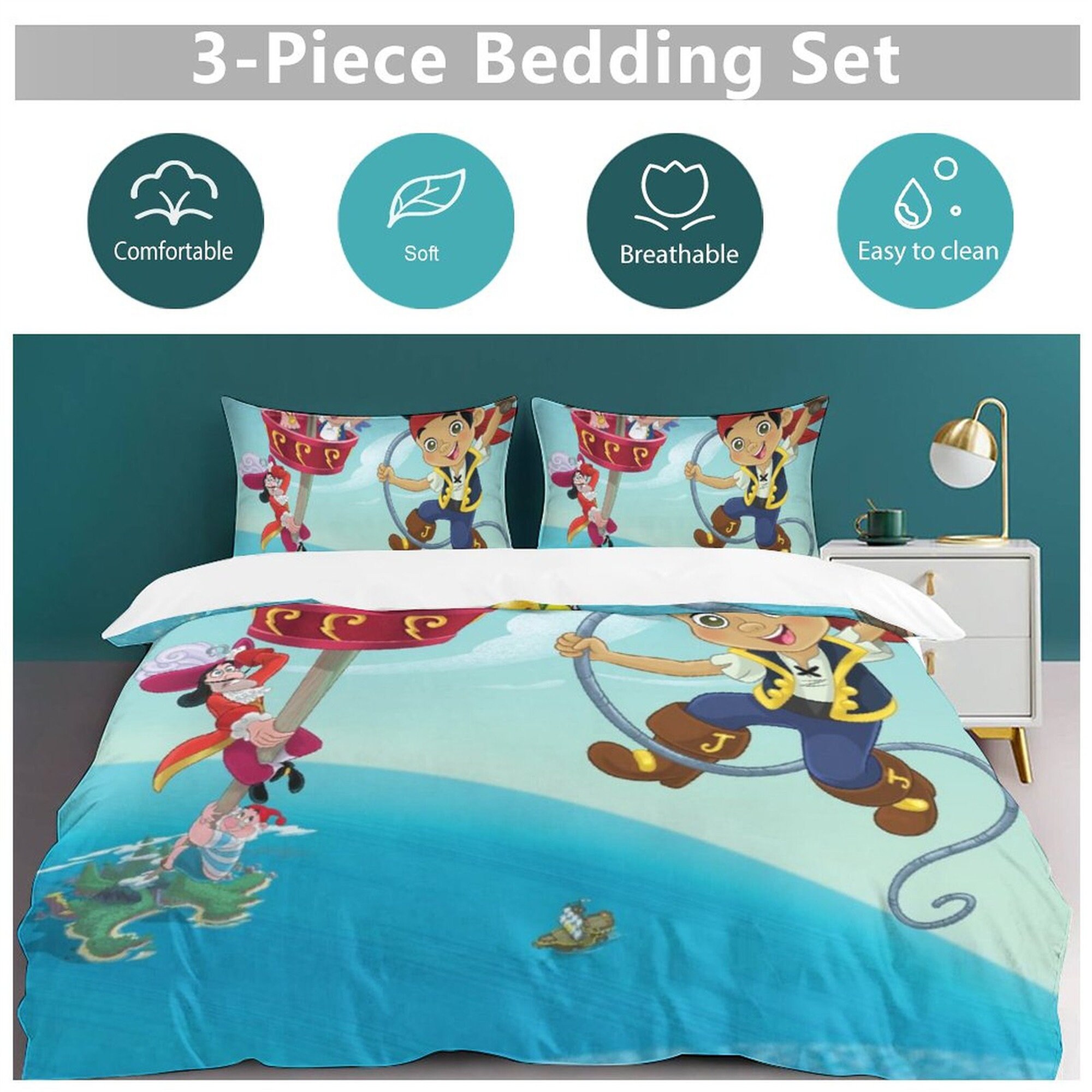 Disney Jake and Never Land Pirates Bedding Set sold by Vin St Vincent ...