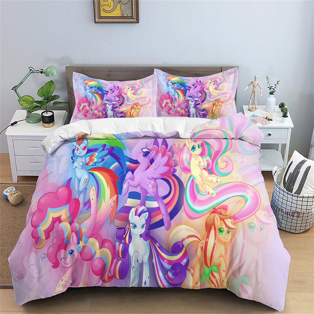 Disney My Little Pony Bedding Three Piece Duvet Cover Set Decoration ...