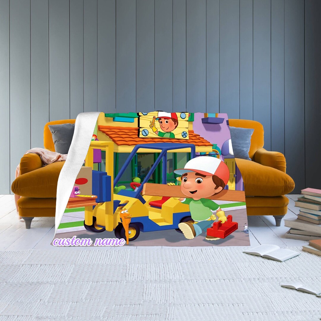 Disney Handy Manny Custom Name Soft Flannel Blanket Throw All - Etsy