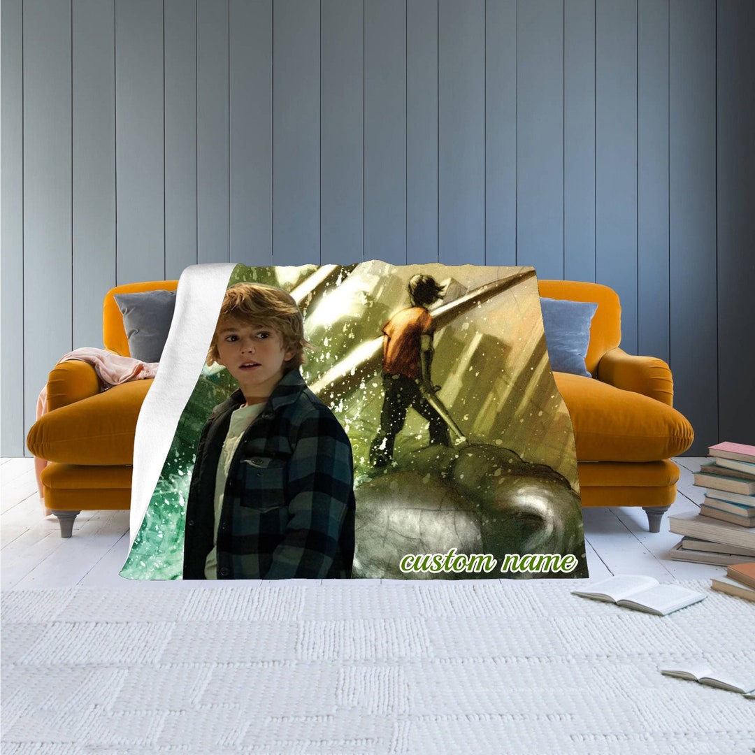 Disney Percy Jackson Custom Name Soft Flannel Blanket Throw All Seasons ...