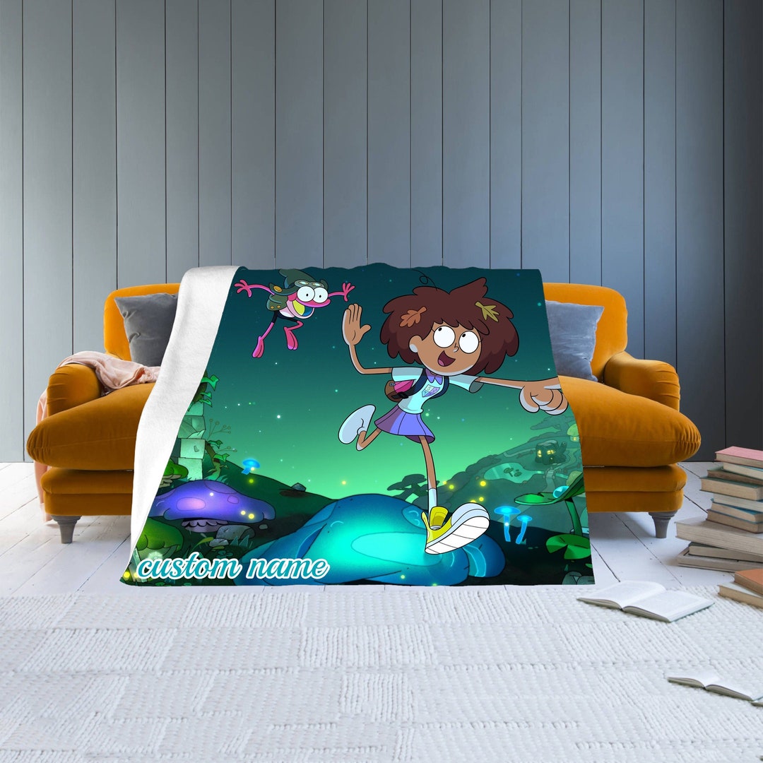 Disney Amphibia Custom Name Soft Flannel Blanket Throw All Seasons Sofa ...