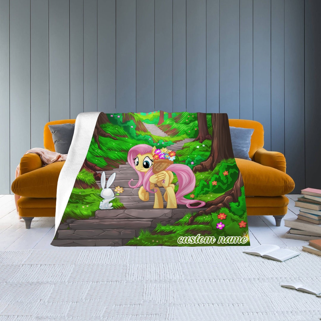 Disney My Little Pony Custom Name Soft Flannel Blanket Throw - Etsy
