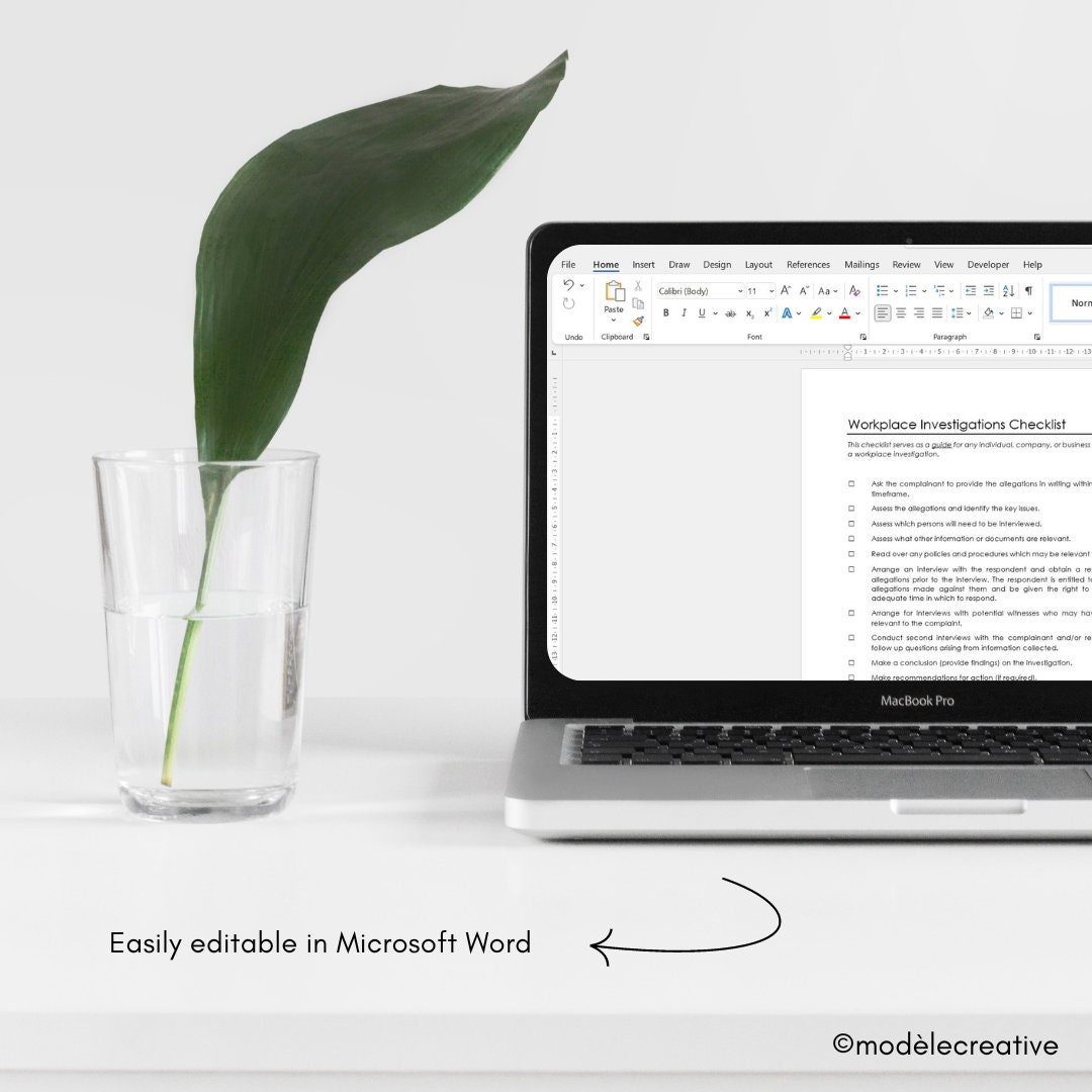 Workplace Investigation Checklist Template Workplace - Etsy Australia