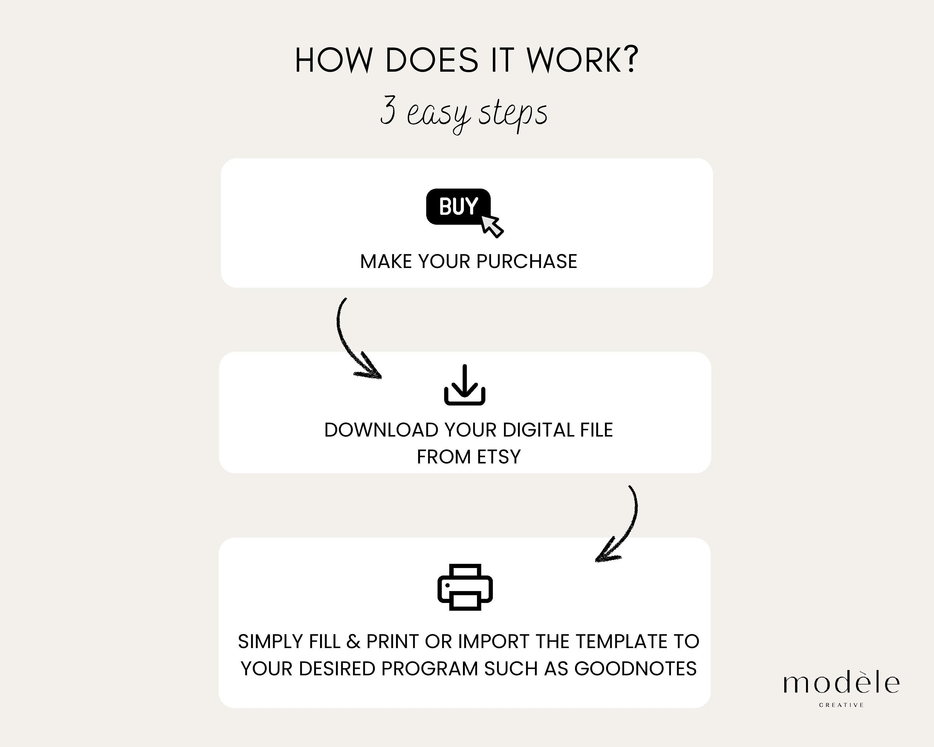 Minimalist Homework Checklist Fillable Homework Planner - Etsy