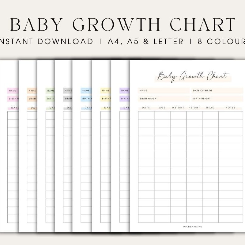 Paper Growth Chart - Etsy