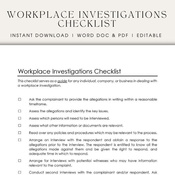 Hr Investigation - Etsy