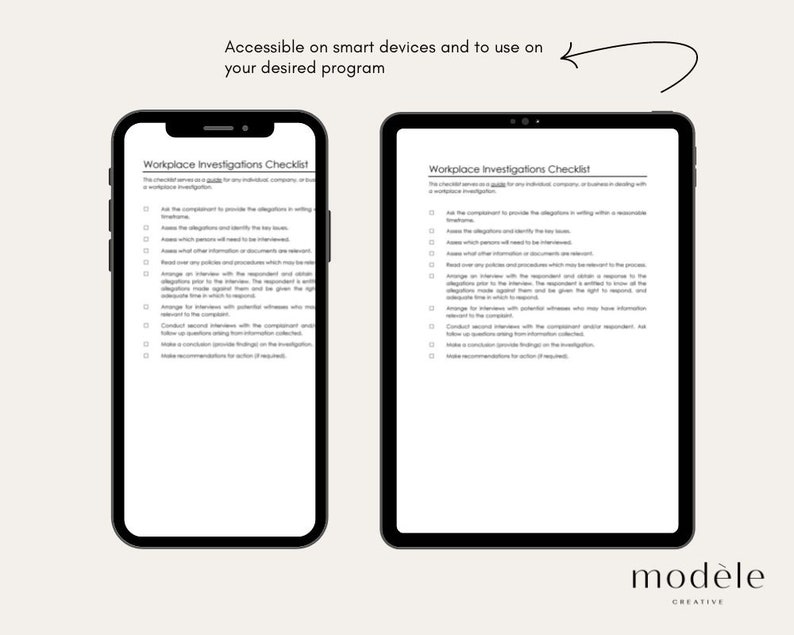 Workplace Investigation Checklist Workplace Complaint HR Investigation ...