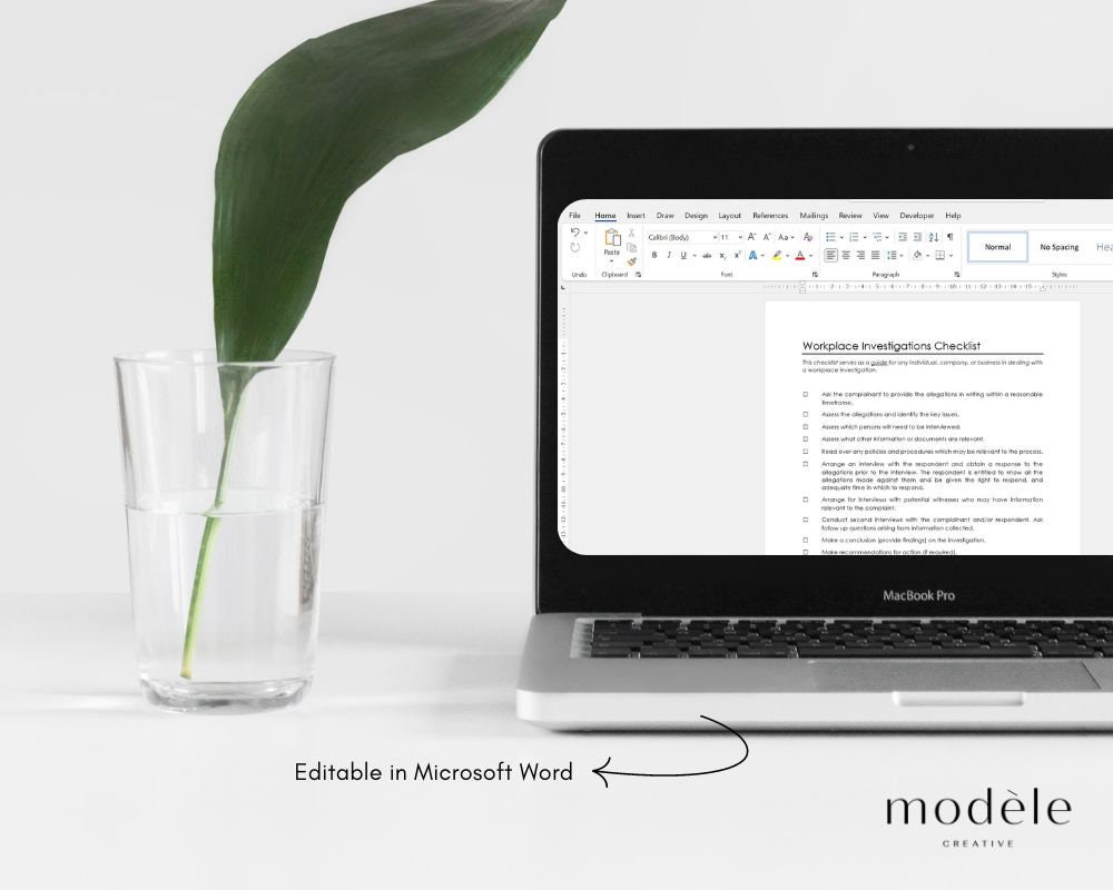 Workplace Investigation Checklist Workplace Complaint HR Investigation ...