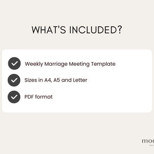 Weekly Marriage Meeting Template Marriage Communication Relationship ...