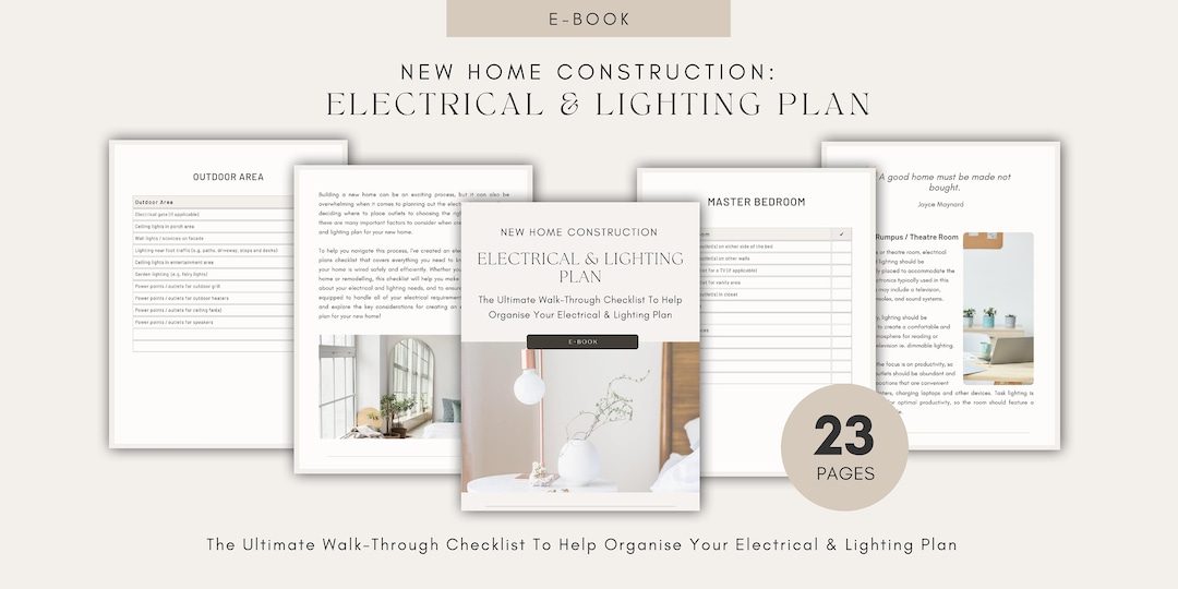 New Home Electrical Lighting Plan Residential Electrical Layout ...
