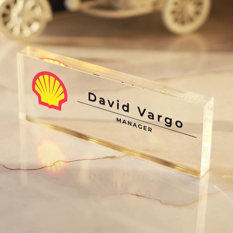 Company Logo Decor Desk - Etsy