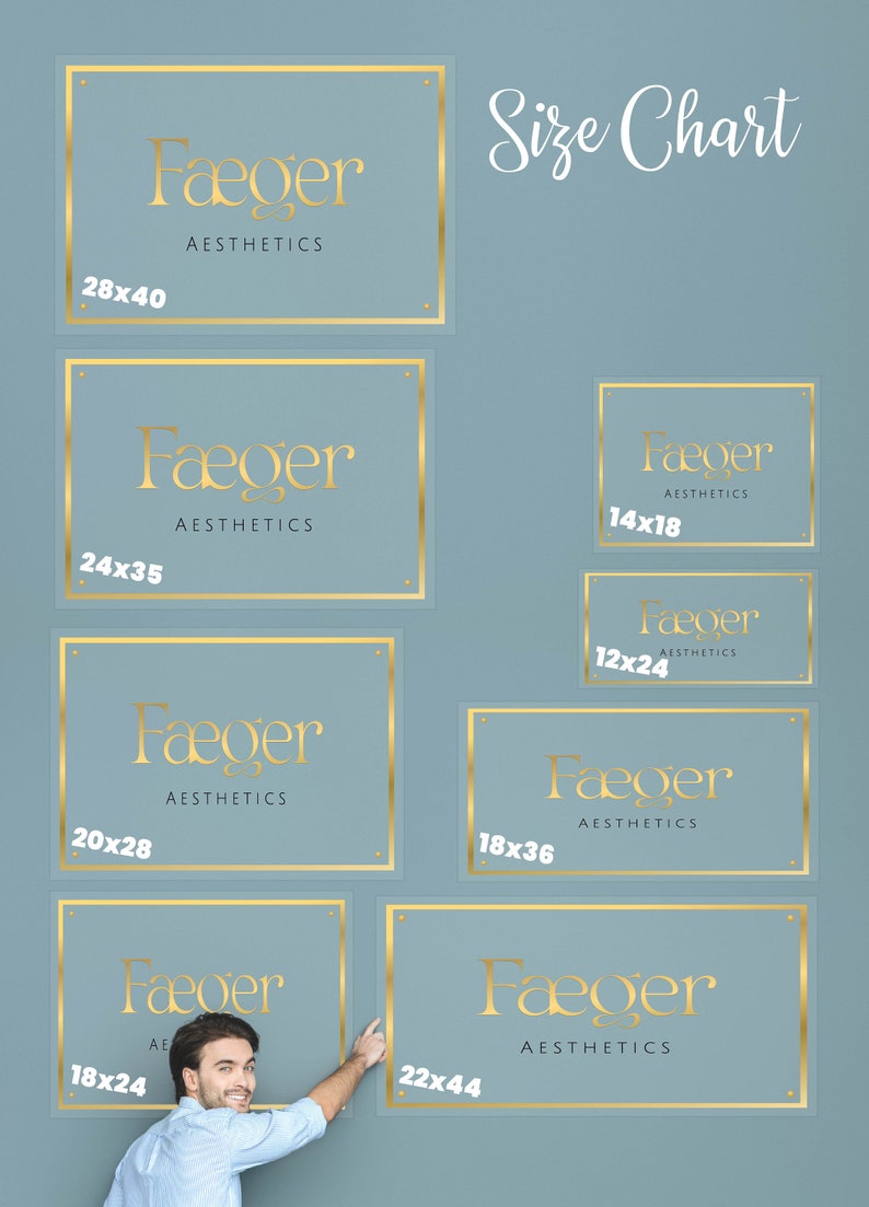 Business Logo Sign | Acrylic Logo Sign | Rectangular Sign | Frosted ...