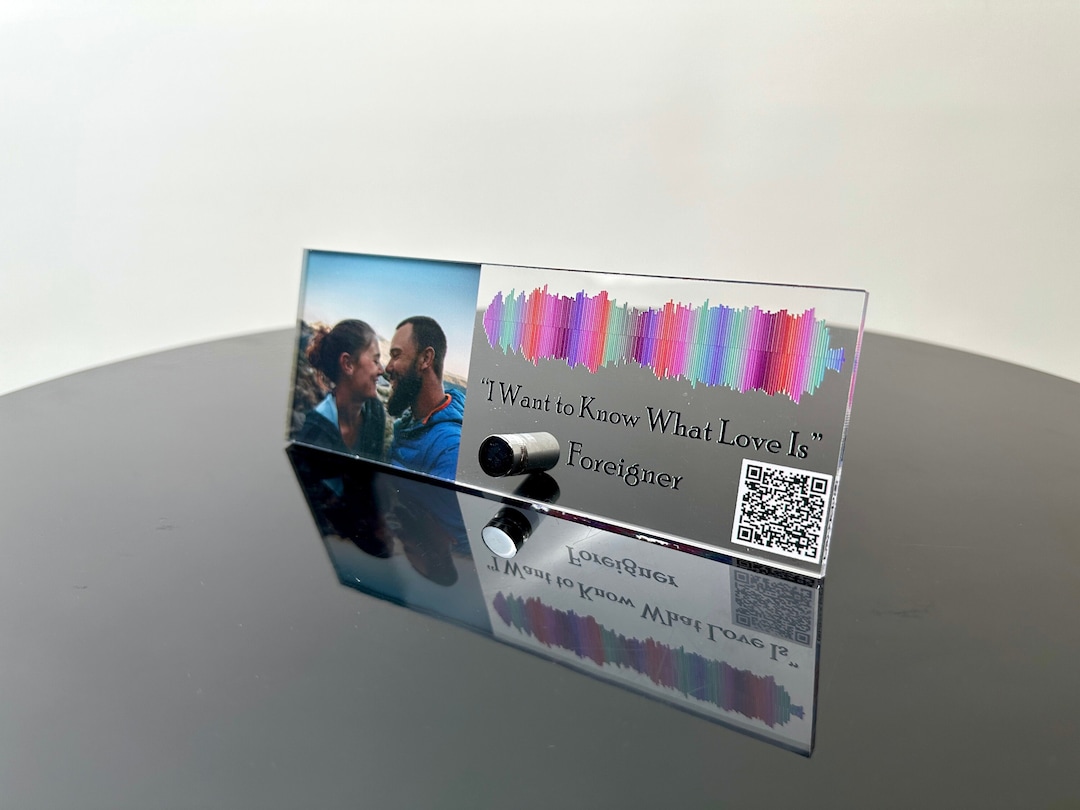 Soundwave Art QR Code | Song Plaque CUSTOM | Sound Wave With QR Code ...