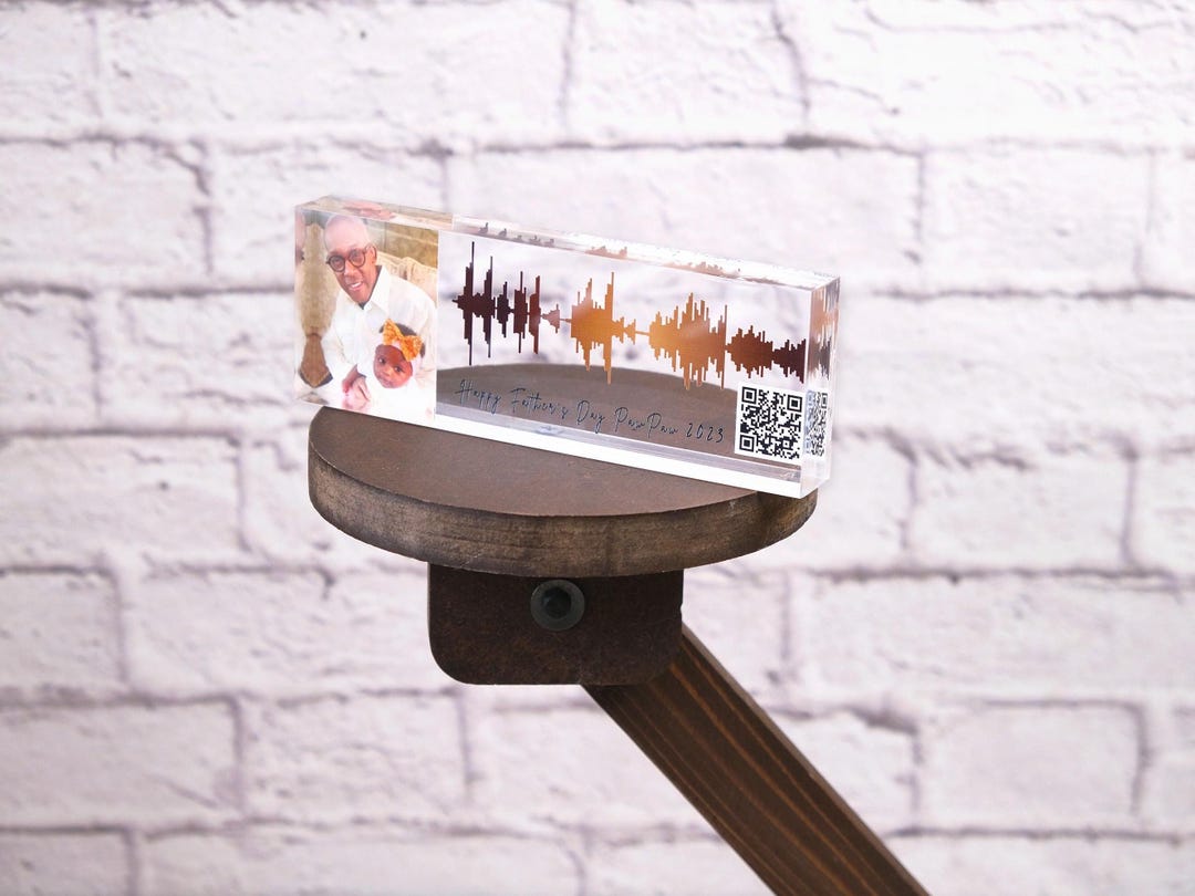 Soundwave Art QR Code | Song Plaque CUSTOM | Sound Wave With QR Code ...