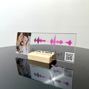 Soundwave Art QR Code | Song Plaque CUSTOM | Sound Wave With QR Code ...