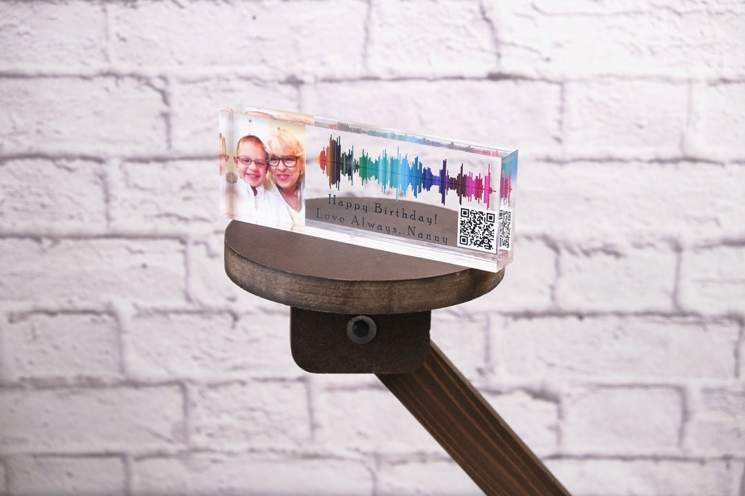 Soundwave Art QR Code | Song Plaque CUSTOM | Sound Wave With QR Code ...