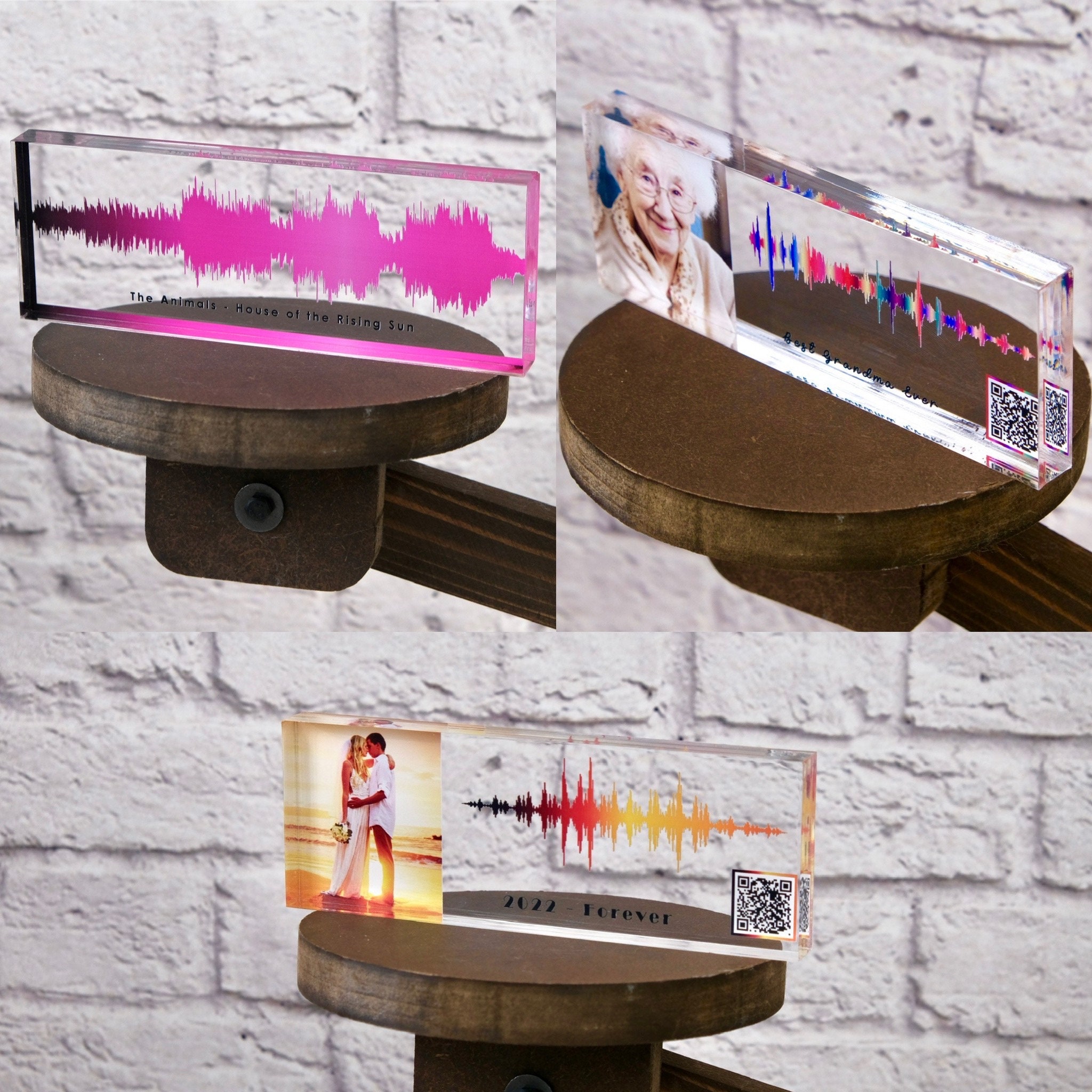 Soundwave Art QR Code Song Plaque CUSTOM Sound Wave With - Etsy Canada