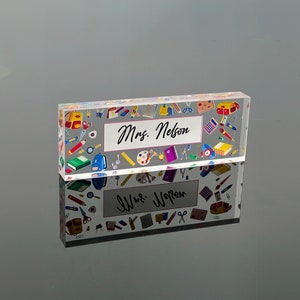 Teacher Back to School Gift, Desk Name Plate , Gift for Teacher - Etsy