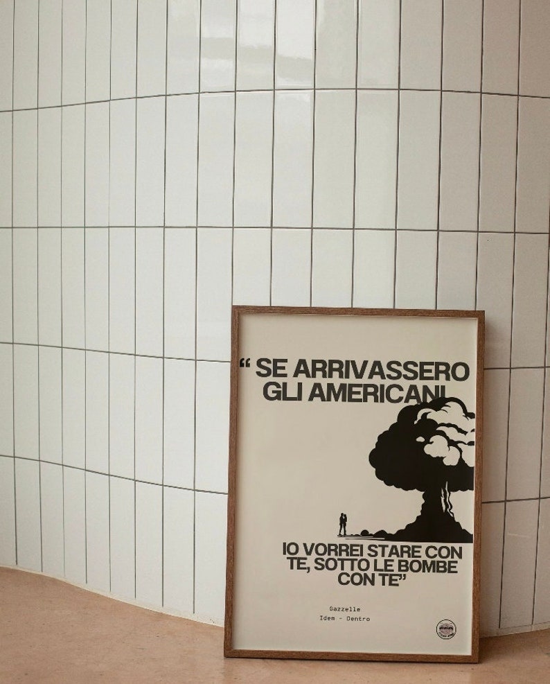 Indie Italian the Dedicated Series Poster/print/phrase/illustration ...