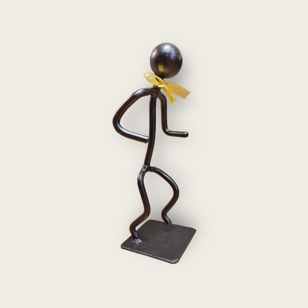 Stylized Little Man Runner in Wrought Iron - Etsy