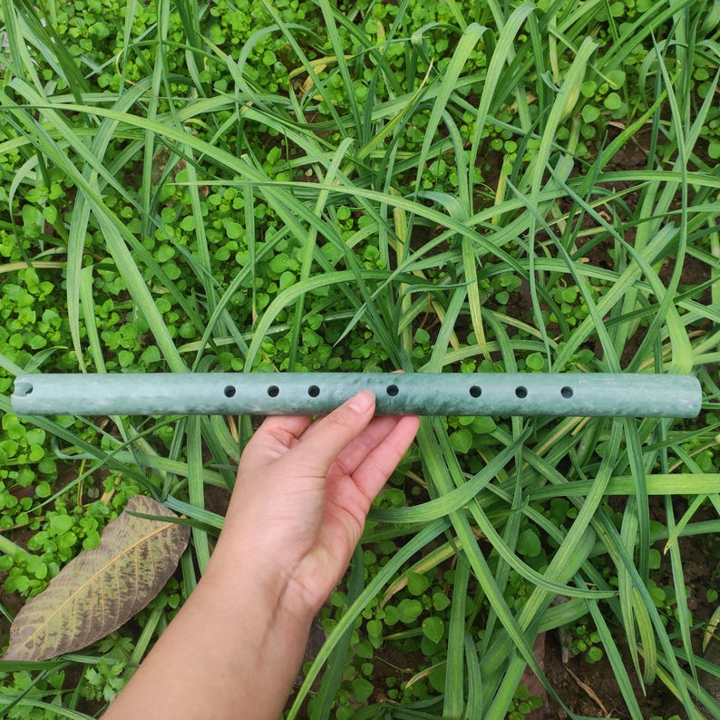 Exquisite Green Jade Flute - Handcrafted Traditional Chinese Musical ...