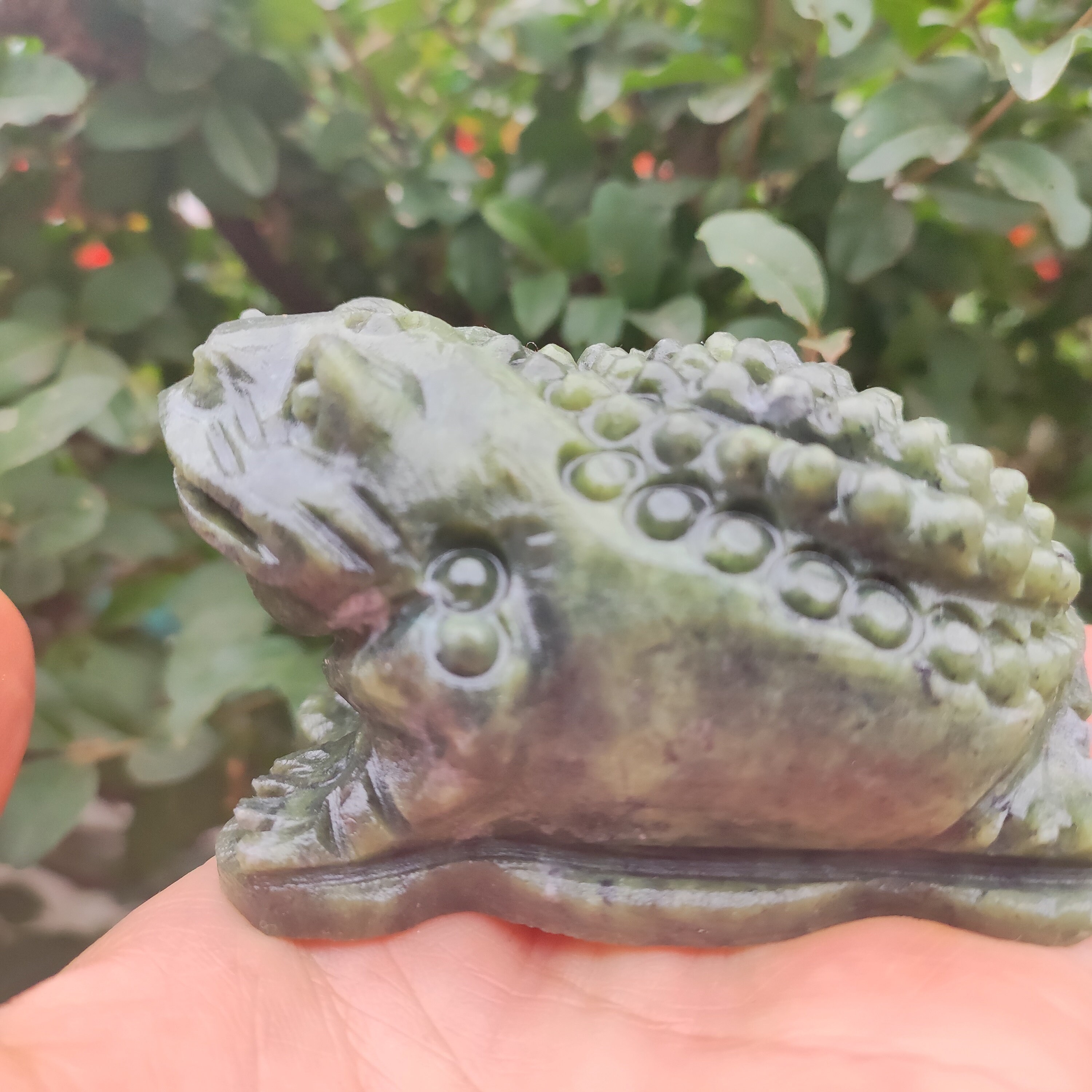 Get 1 Crystal Natural Green Jade Money Toad Statue Feng Shui Fortune ...