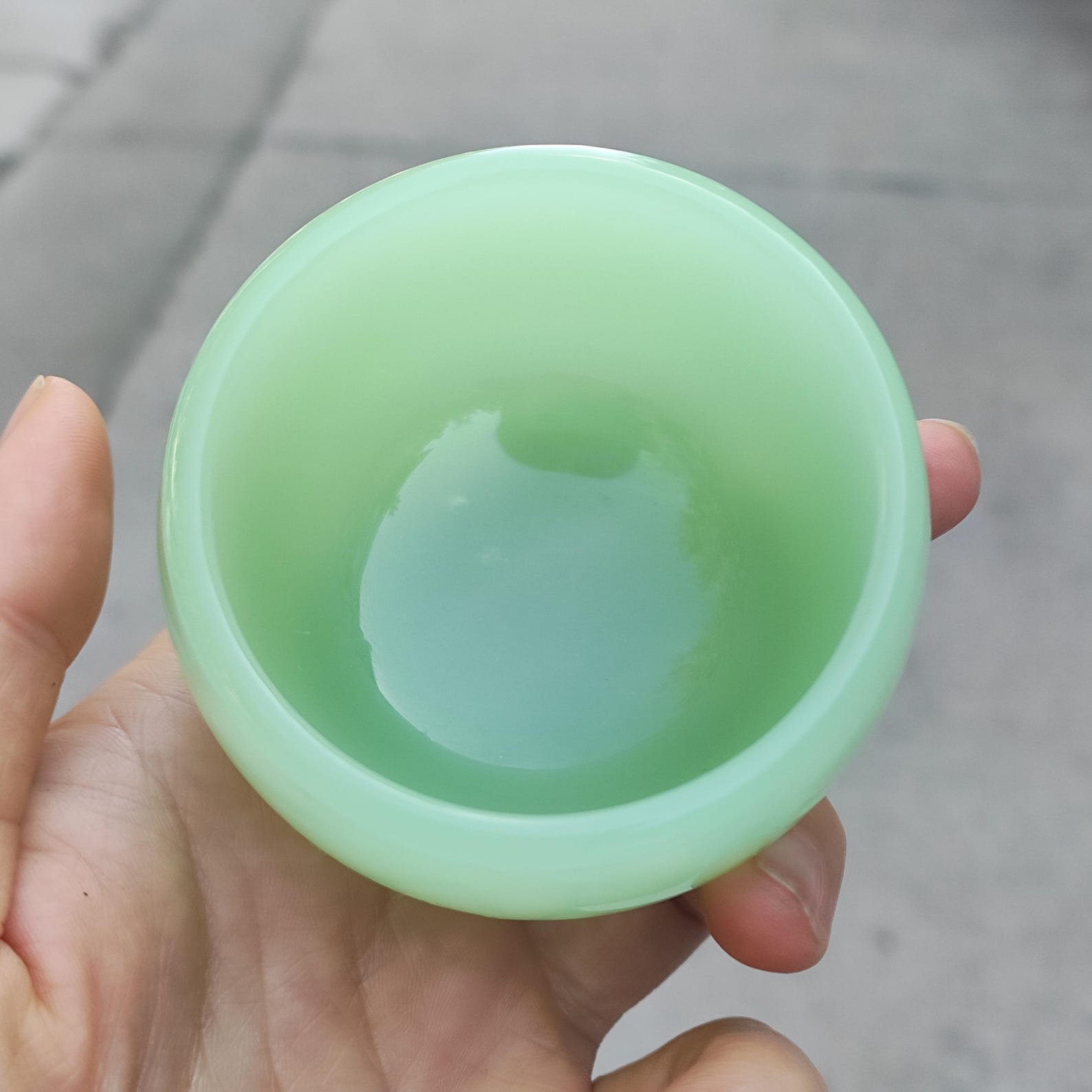 Fine Crystal Healing Green Jade Cup Carving Baijiu Cup Carved, Crystal ...