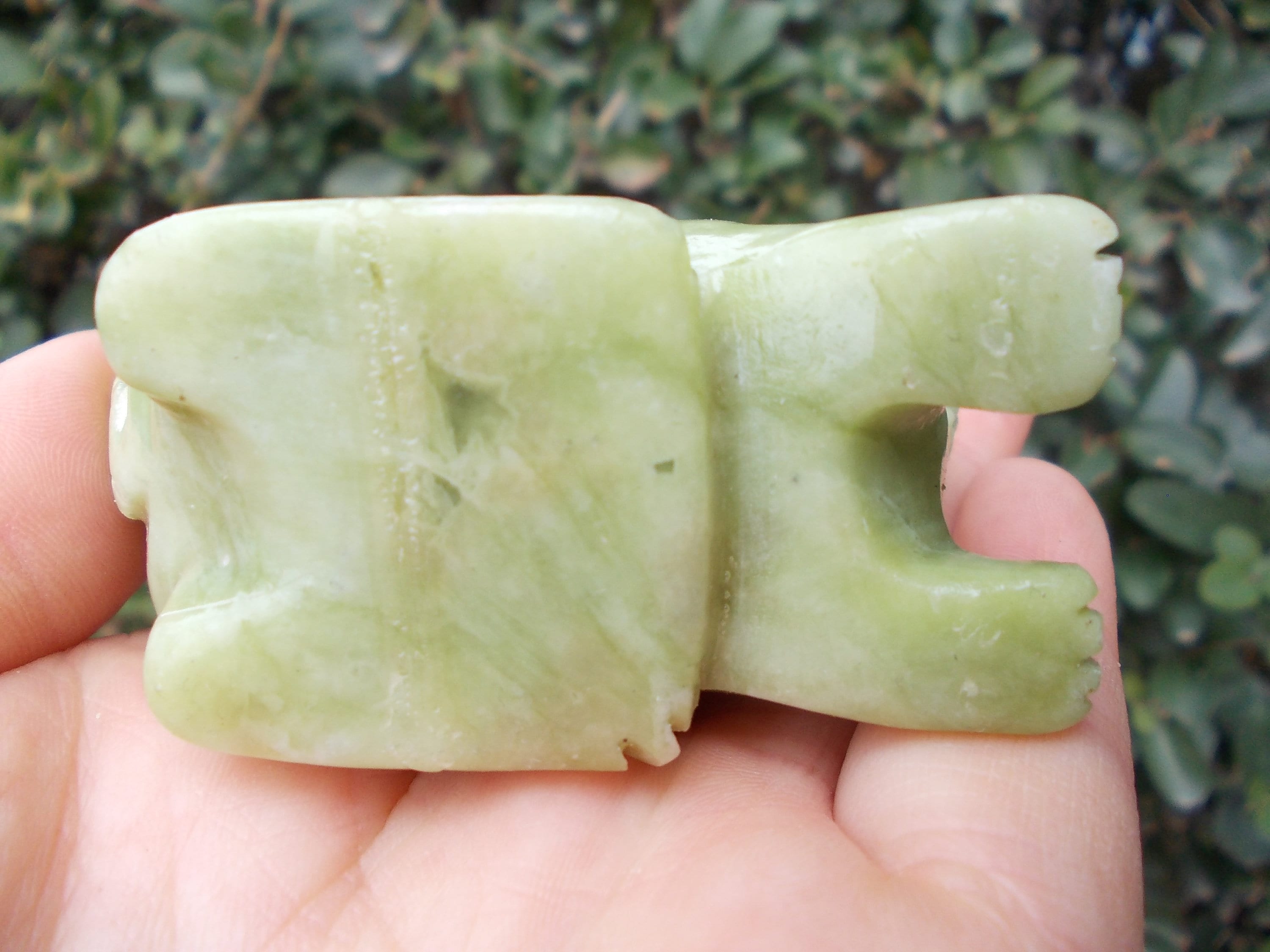 Get 1 Piece Funny Jade Crystal Healing Light Green Jade Rabbit Statue ...