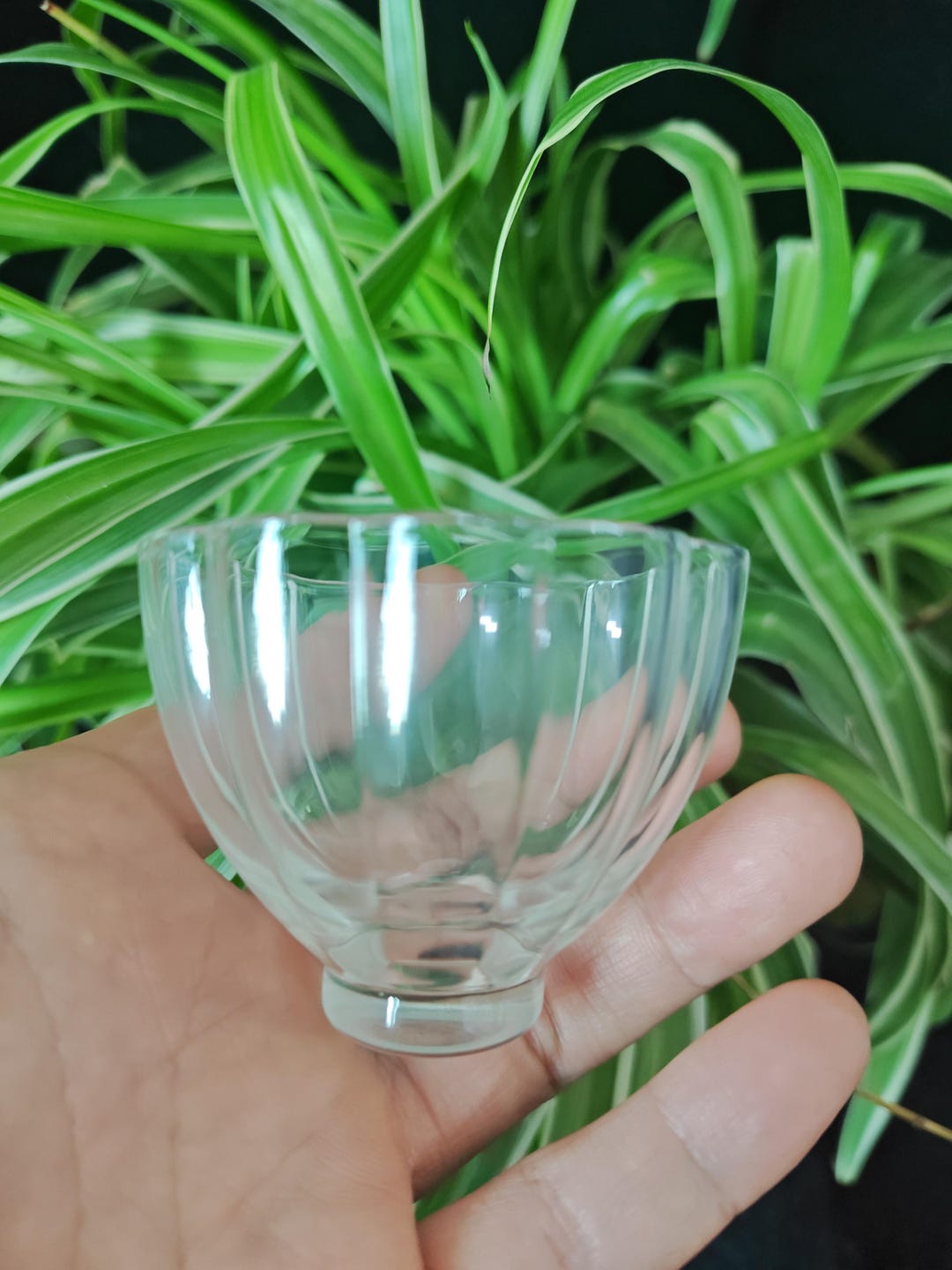 Japanese Sense of Crystal Kung Fu Tea, Hand Cut Clear Glass Win Cups ...