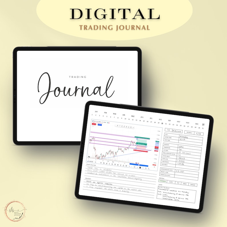 365 Days Digital Trading Journal, Minimal and Undated Journal, Daily ...