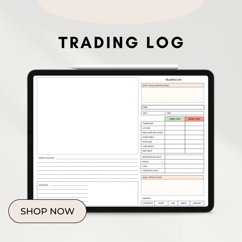 Trading Journal - Etsy