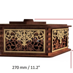 Laser Cut Set of 3 Caskets Box- Beautiful Ornament Boxes - Jewelry Gift ...