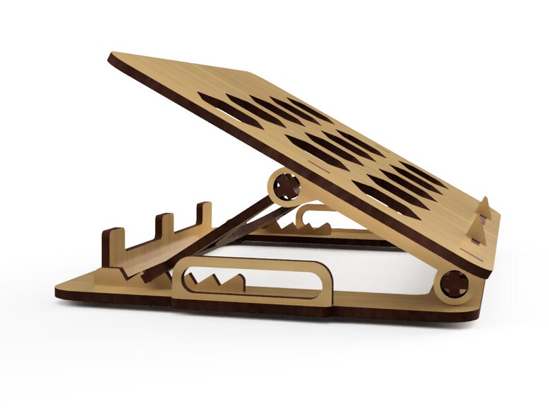 Laser Cut Laptop Stand Adjustable Tilt Height Large - Etsy