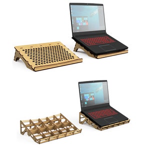 Set of 10 Laser Cut Laptop Stand Templates Variety Pack Adjustable ...