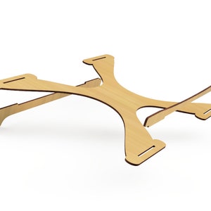 Laser-cut Laptop Stand Template: Optimal Ventilation With Minimalistic ...