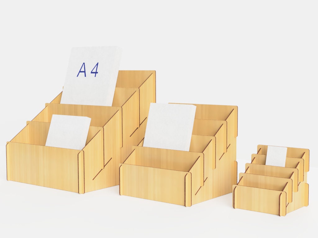 Laser Cut 4 Tier Display Case 3 Sizes Shop Showcase for Promotional ...