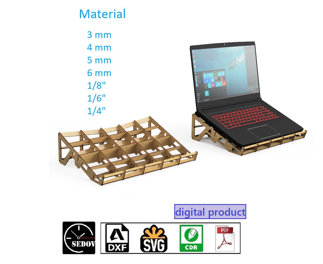 Laser Cut Gaming Laptop Stand: Enhance Ventilation With Stylish ...